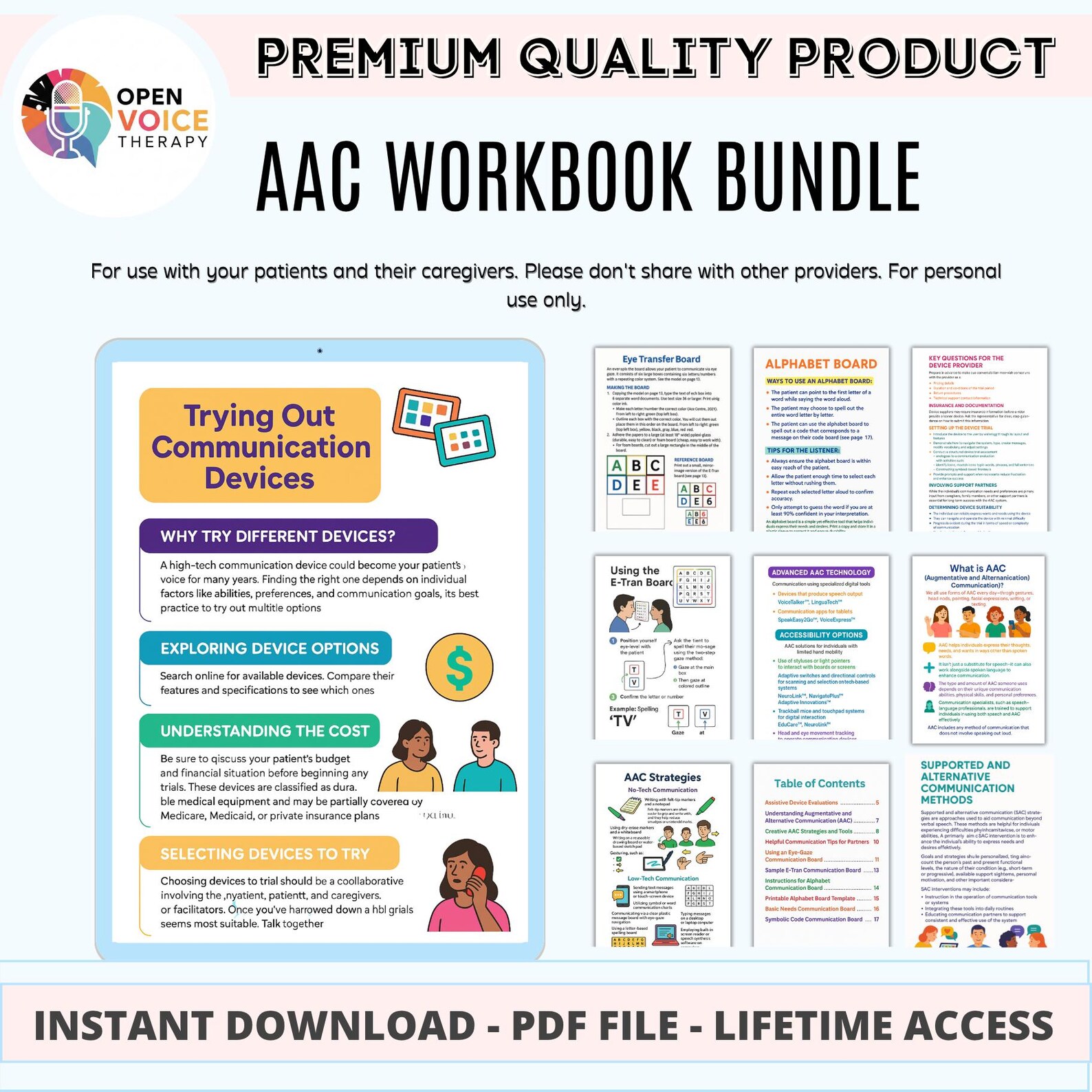 The AAC Workbook PDF, Augmentative and Alternative Communication ...