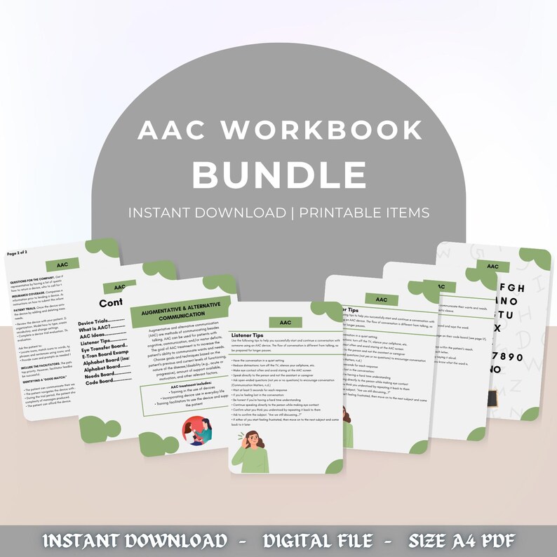 The AAC Workbook PDF, Augmentative and Alternative Communication ...