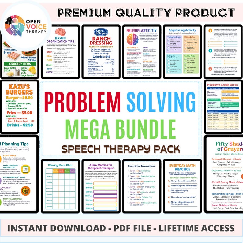 Problem Solving Pack - Etsy