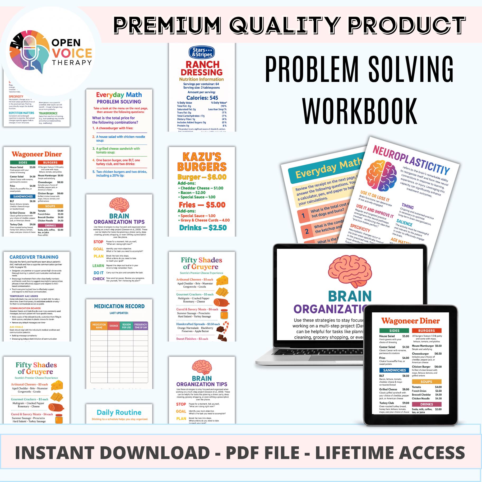 Problem Solving Pack - Etsy