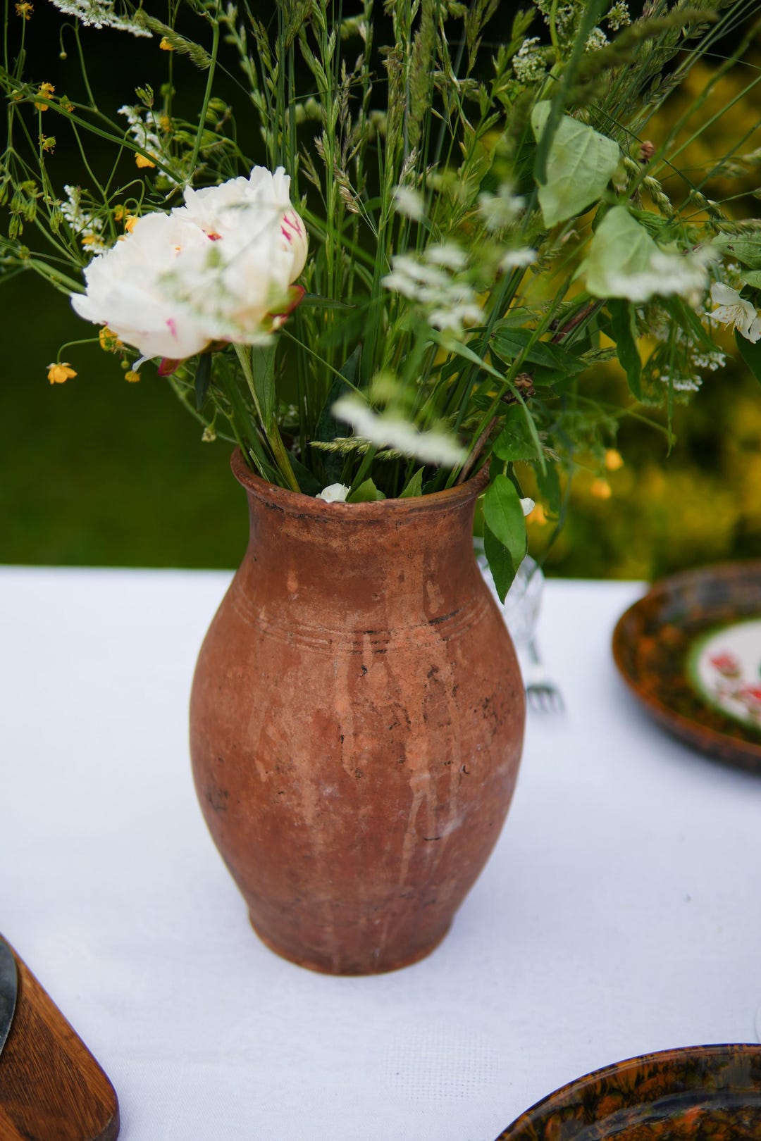 Authentic Vintage Clay Pot | Handcrafted Rustic Vase | Lithuanian Folk ...