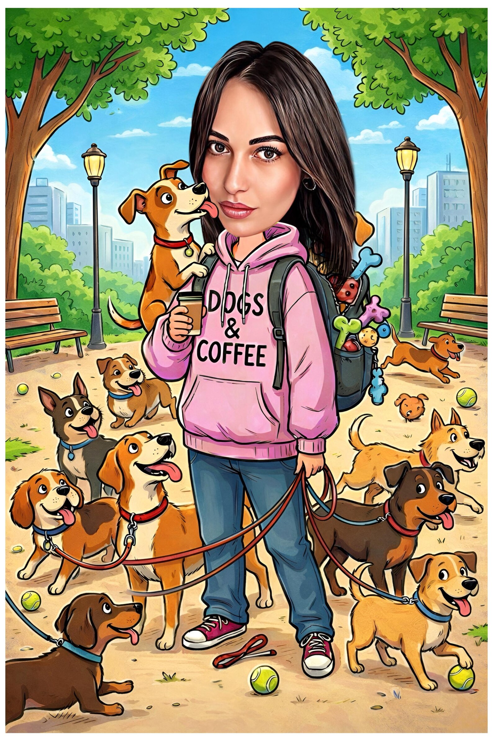 Custom Caricature Portrait From Photo-personalized Cartoon Drawing Gift ...