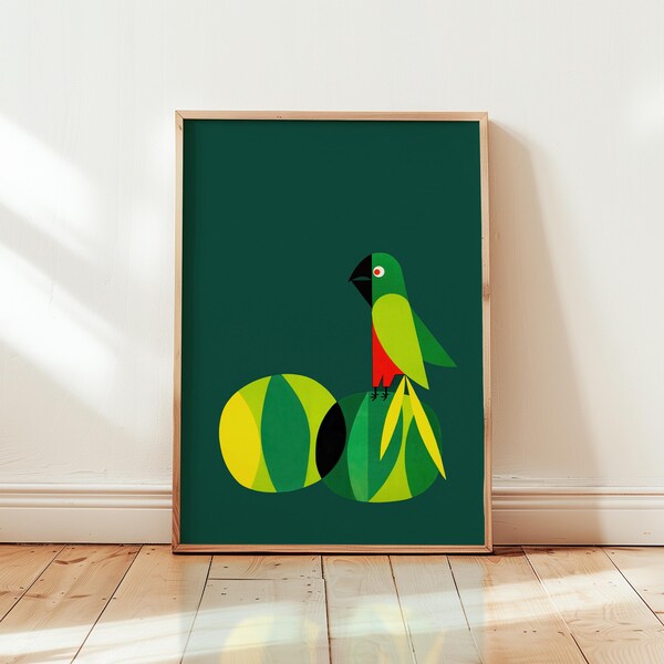 Parrot Poster - Etsy