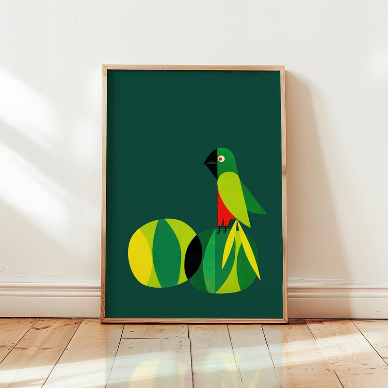 Parrot Poster - Etsy