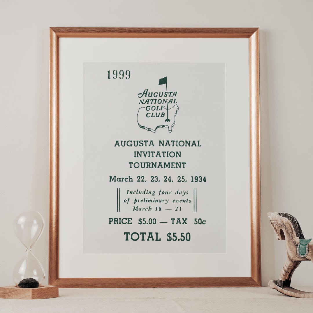 The Masters Poster, Golf Wall Art, Augusta National, Golf Gifts - Etsy