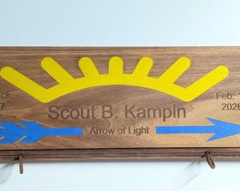 AOL Plaque Personalized for Blue and Gold Ceremony - Etsy