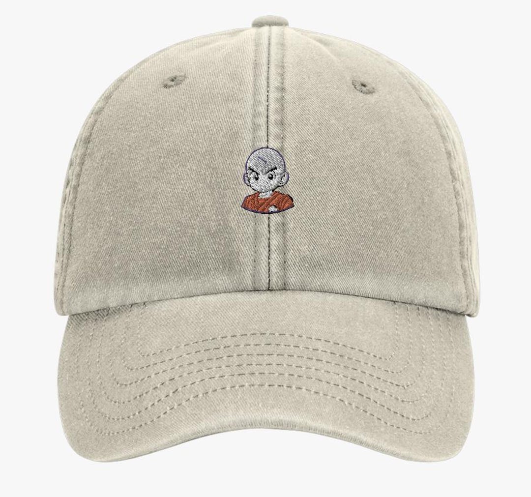Krillin Embroidered Cap | Minimalist Dragon Ball Z Hat | Adjustable Dad ...
