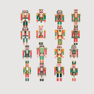 Nutcracker Christmas Printables Bundle Vintage Watercolor Modern and ...