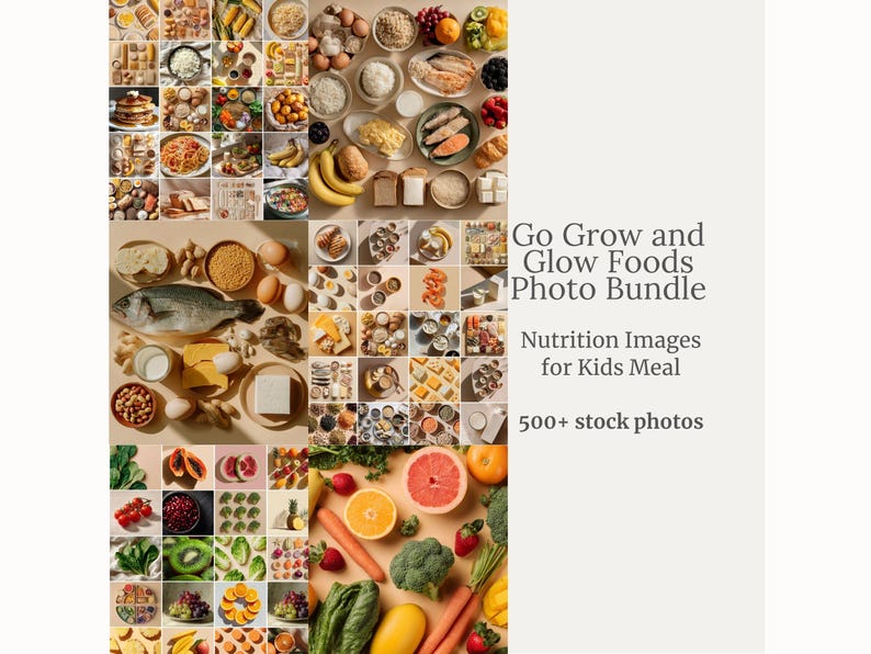 Go Grow Glow Foods: 500+ Nutrition Stock Photos (PNG) - Etsy