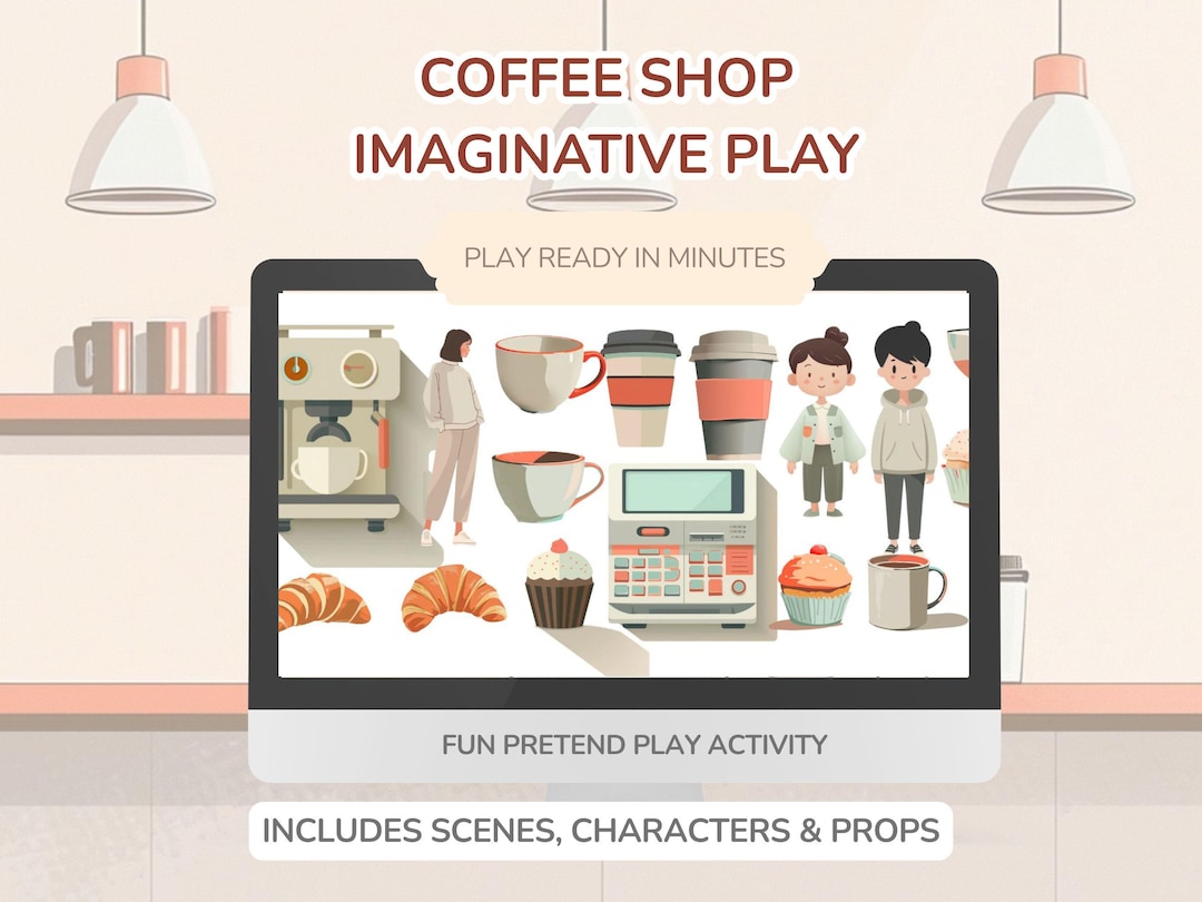 Coffee Shop Pretend Play Printable | Imaginative Play Activities for ...