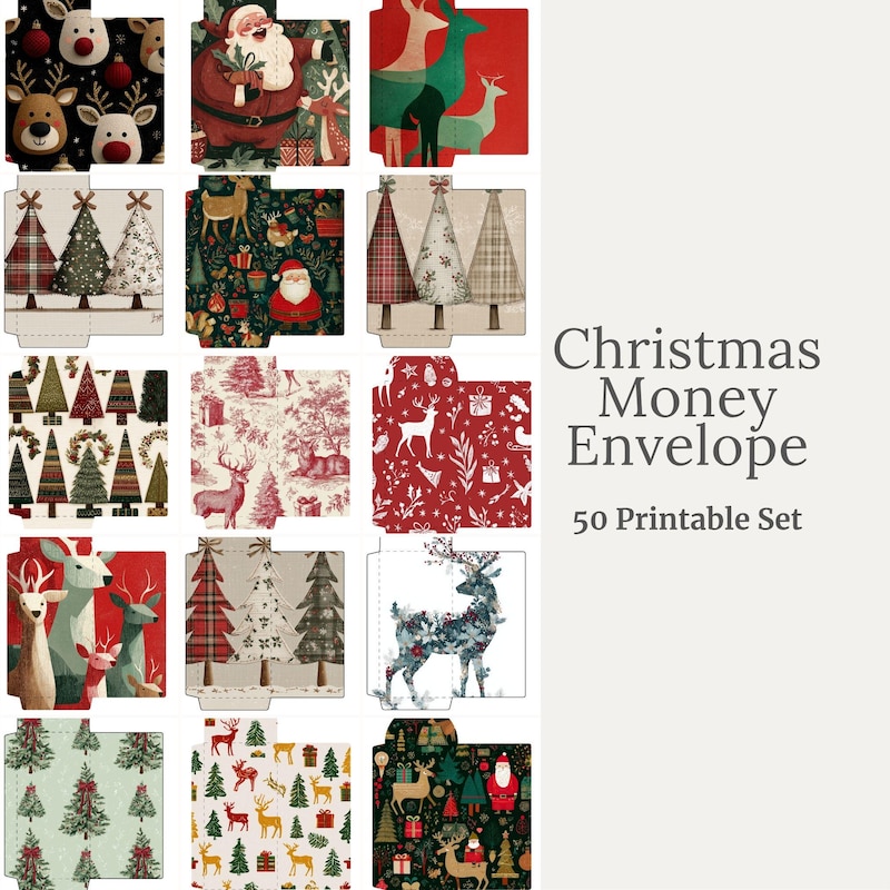 Cash Envelope Holiday Printable - Etsy UK