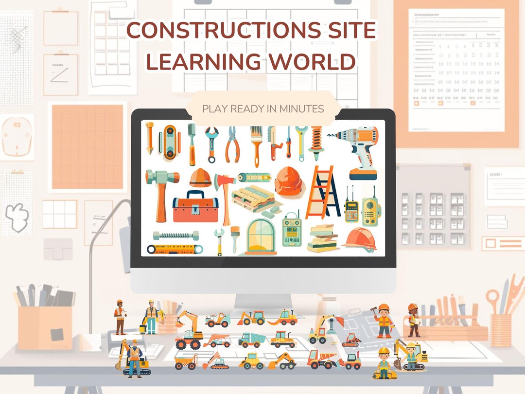 Construction Site Pretend Play Printable | Dramatic Play Center for ...