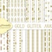 Gold Arrow Digital Paper Arrow Tribal Digital Paper Gold Glitter ...