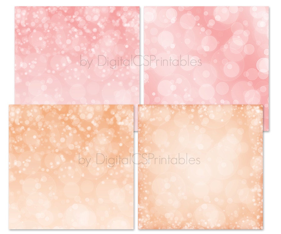 Bokeh Digital Paper Pink Bokeh Digital Paper Pastel Digital Paper Pink ...