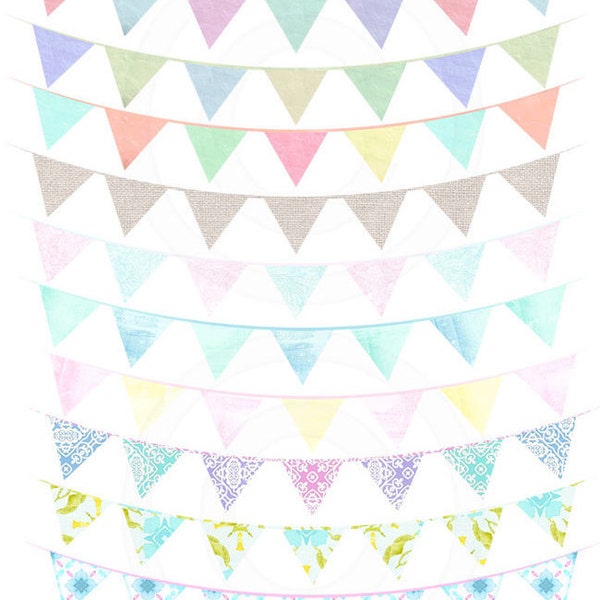 Bunting Clip Art - Etsy