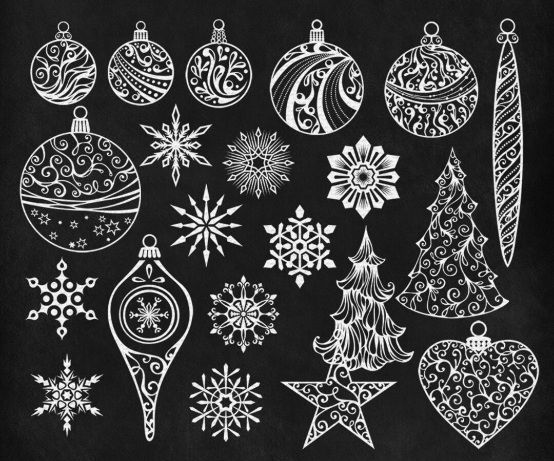 Christmas Clipart Holiday Clipart Christmas Chalkboard Digital ...