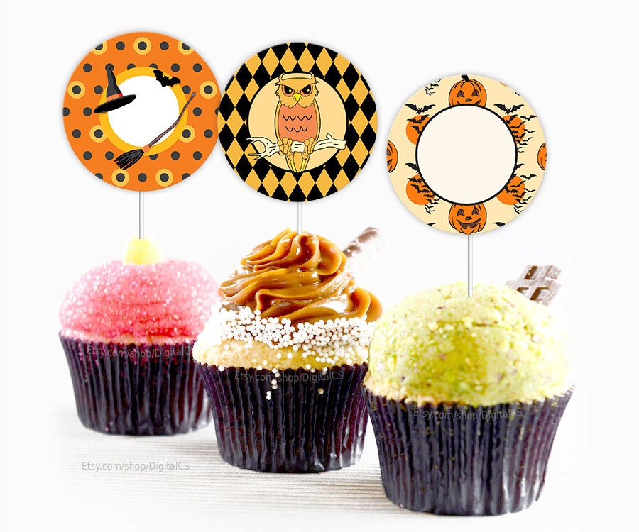 Halloween Labels Halloween Party Printable Halloween Cake - Etsy