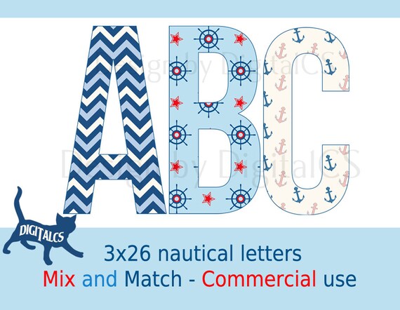 Digital Alphabet Letters Digital Letters Clip Art Alphabet - Etsy