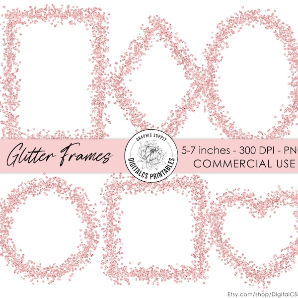 Glitter Frames - Etsy
