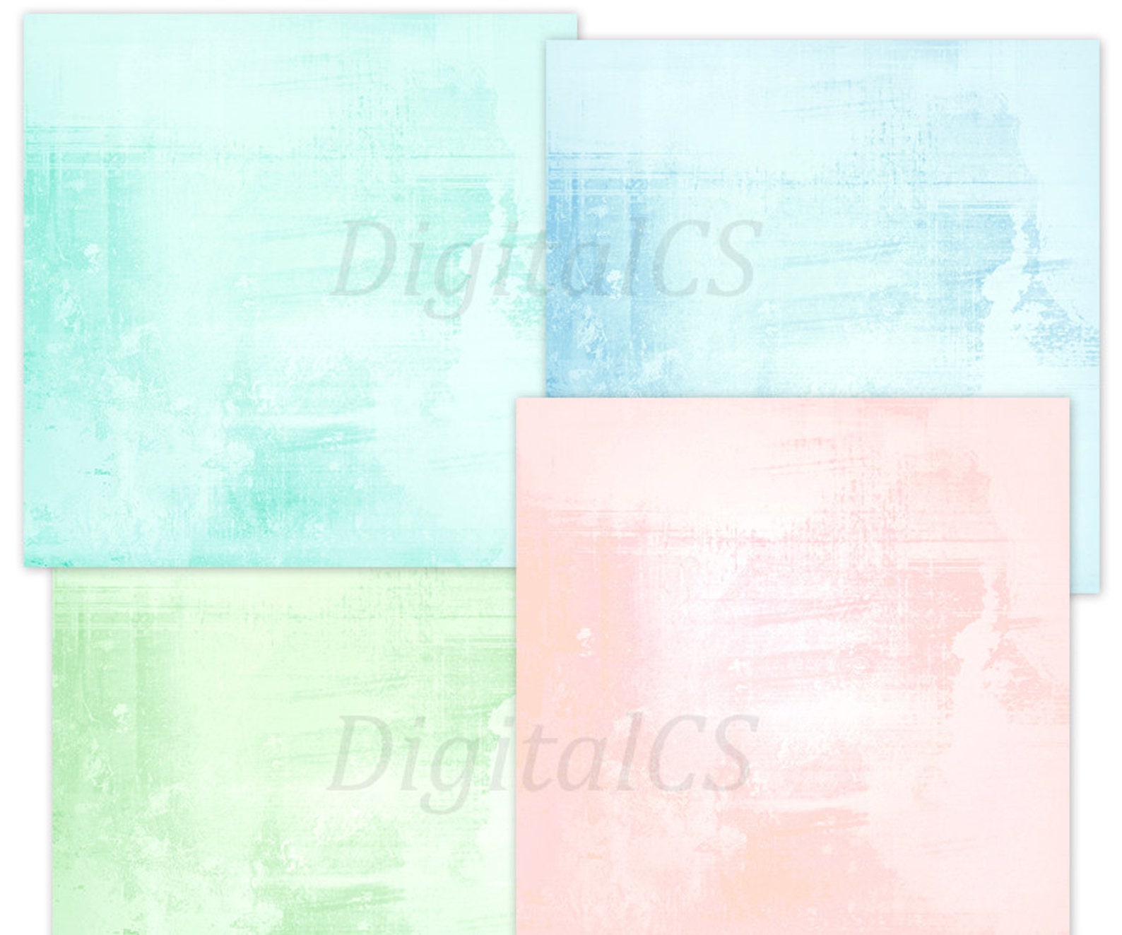Pastel Digital Paper Pastel Watercolor Digital Paper Watercolor 12x12 ...