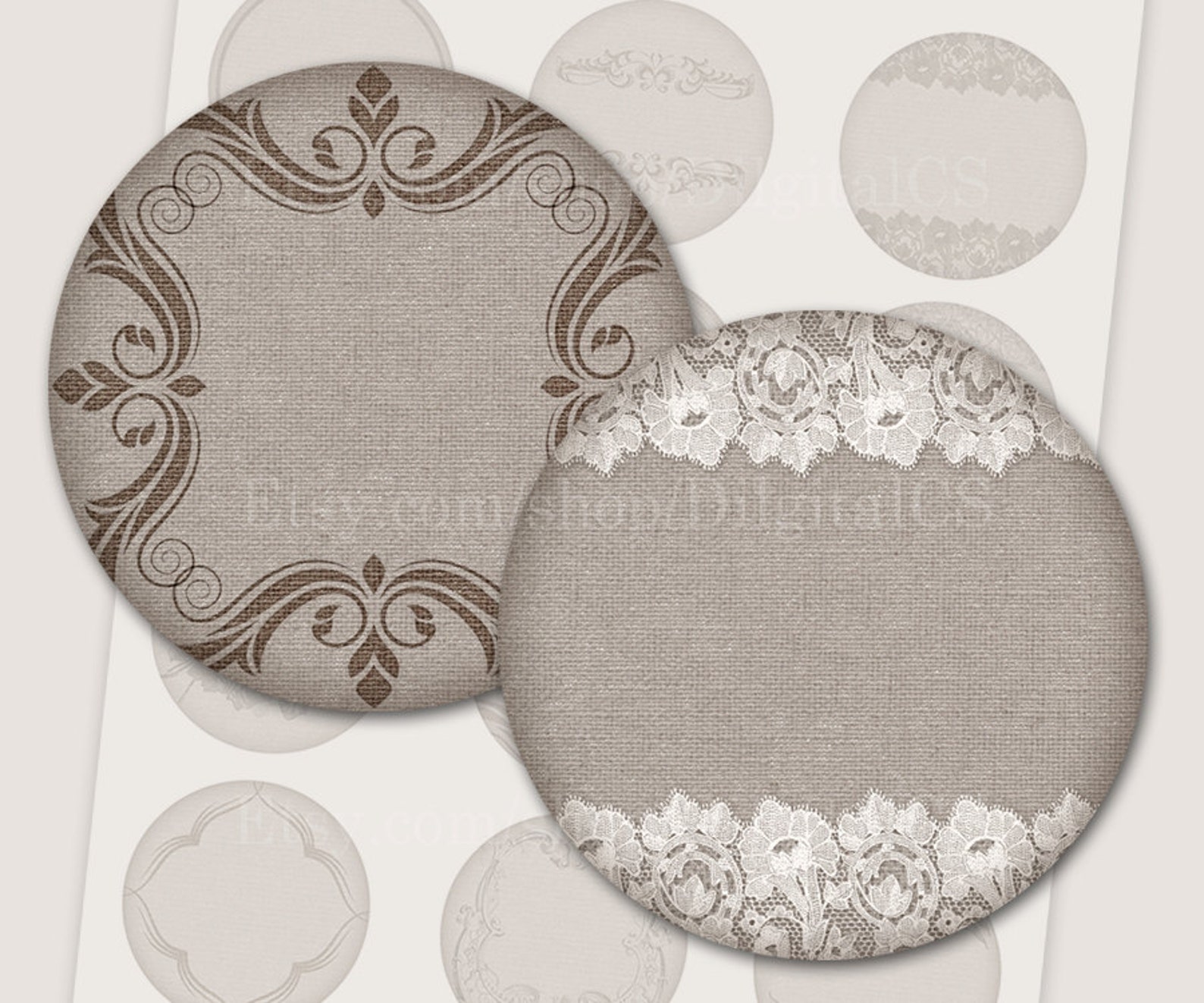 Printable Labels Rustic Labels Burlap Labels 2x2 Digital Labels Labels ...