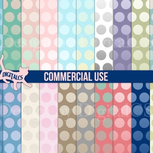Ombre Digital Paper Polka Dot Paper Polka Dot Digital Paper Ombre ...