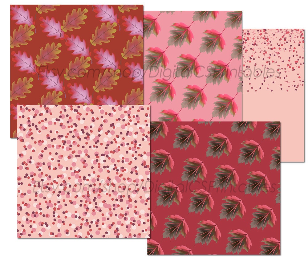 Fall Digital Paper Fall Autumn Digital Paper Autumn Fall - Etsy