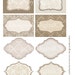 Burlap Digital Labels and Frames Digital Label Digital Tag - Etsy