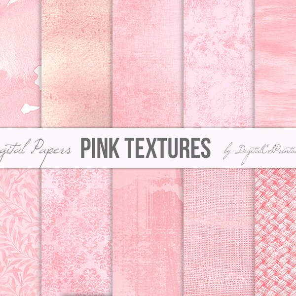 Pink Digital Papers - Etsy