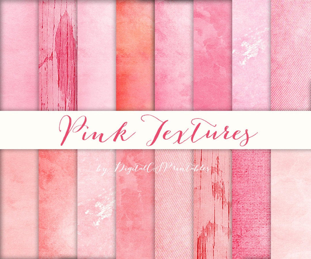 Watercolor Textured Digital Paper Pink Digital Paper Distressed Digital ...