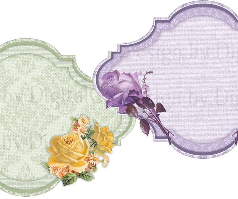 Shabby Chic Clipart Frames Clipart Borders Shabby Chic Tags Shabby Chic ...