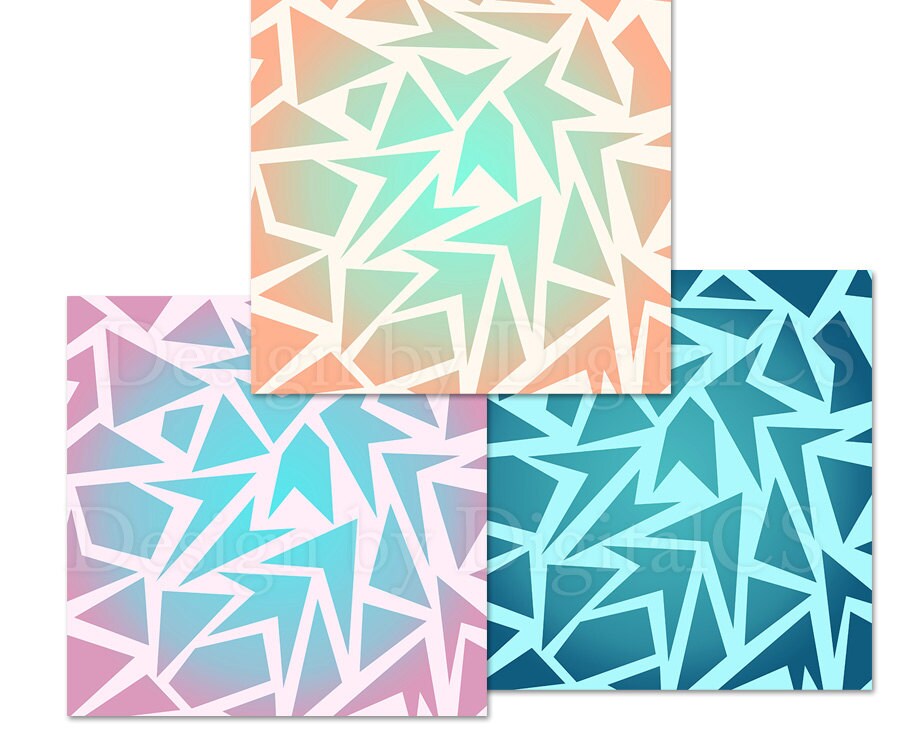 Modern Digital Paper Geometric Digital Paper Abstract Digital - Etsy