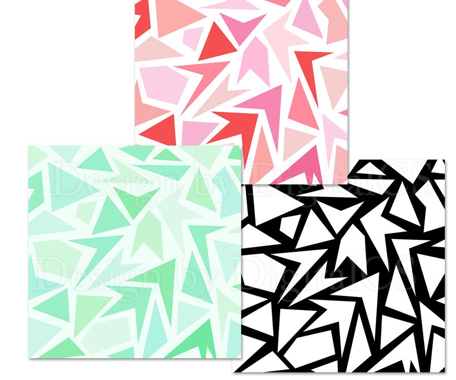 Modern Digital Paper Geometric Digital Paper Abstract Digital - Etsy