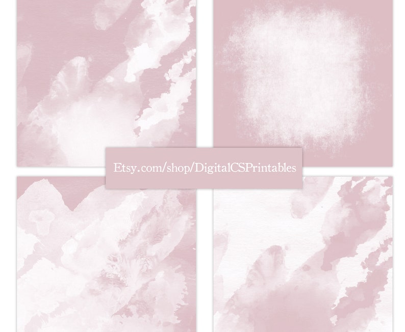 Mauve Digital Paper Pale Purple Watercolor Papers Commercial - Etsy