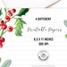 Printable Christmas Stationery Paper Christmas Writing Paper Digital ...