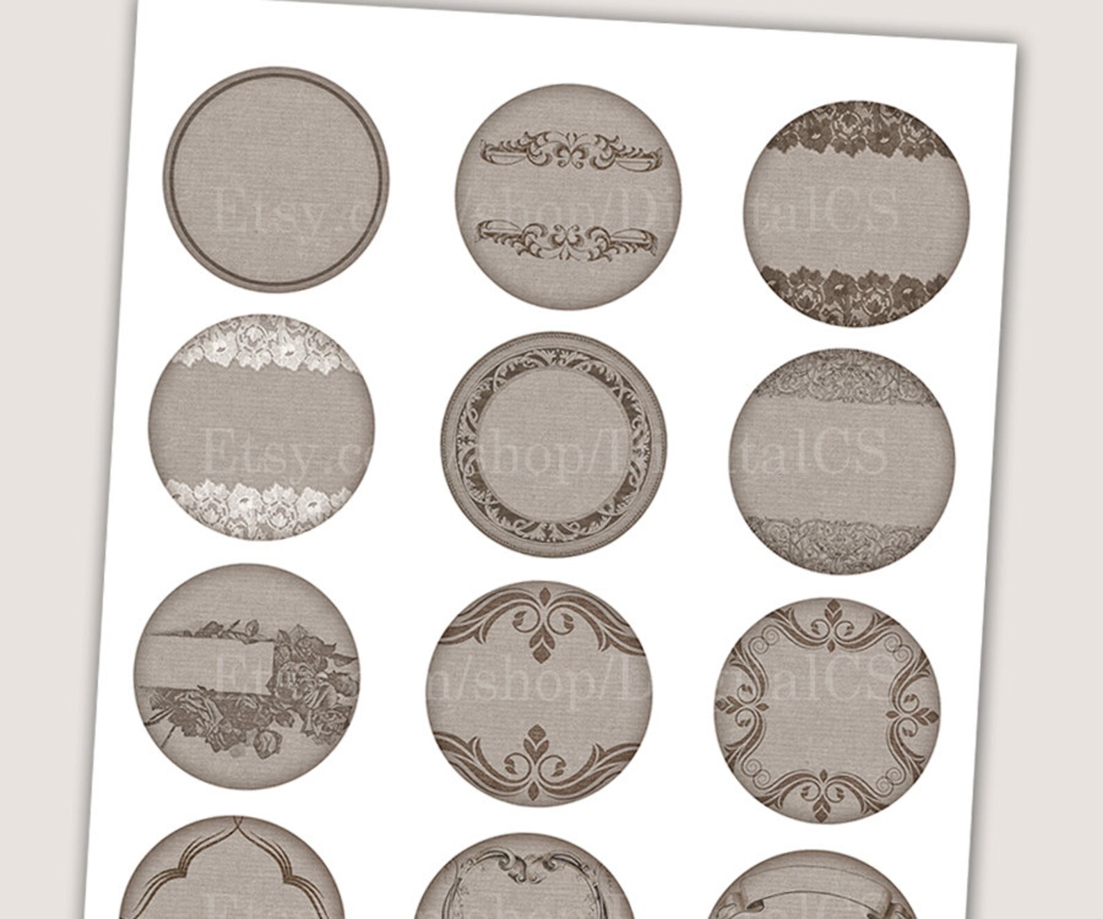 Printable Labels Rustic Labels Burlap Labels 2x2 Digital Labels Labels ...