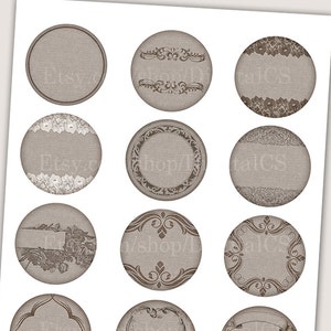 Printable Labels Rustic Labels Burlap Labels 2x2 Digital Labels Labels ...