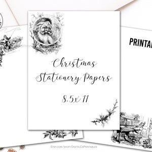 Printable Christmas Stationery Paper Vintage Christmas Writing Paper ...