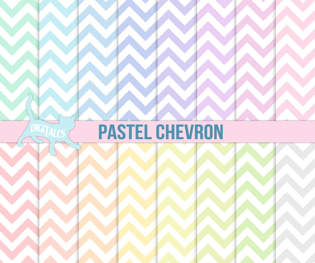 Digital Paper Chevron Digital Scrapbook Paper Commercial Use Digital ...