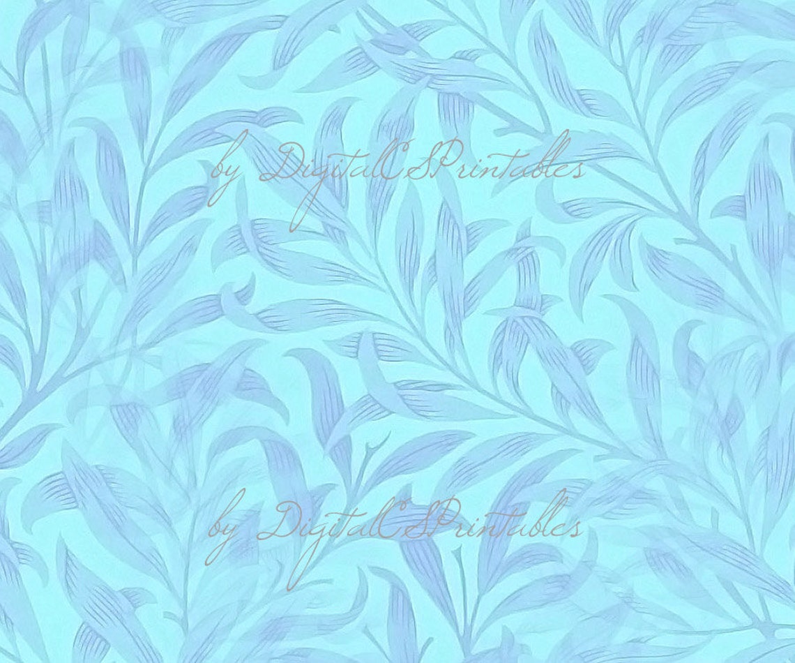 Nature Digital Paper Leaf Pattern Watercolor Leaf Digital - Etsy