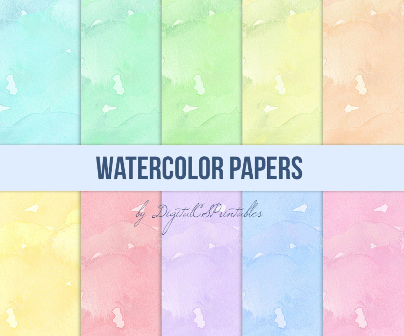 Watercolor Digital Papers Watercolor Background Watercolor Paper Spring ...