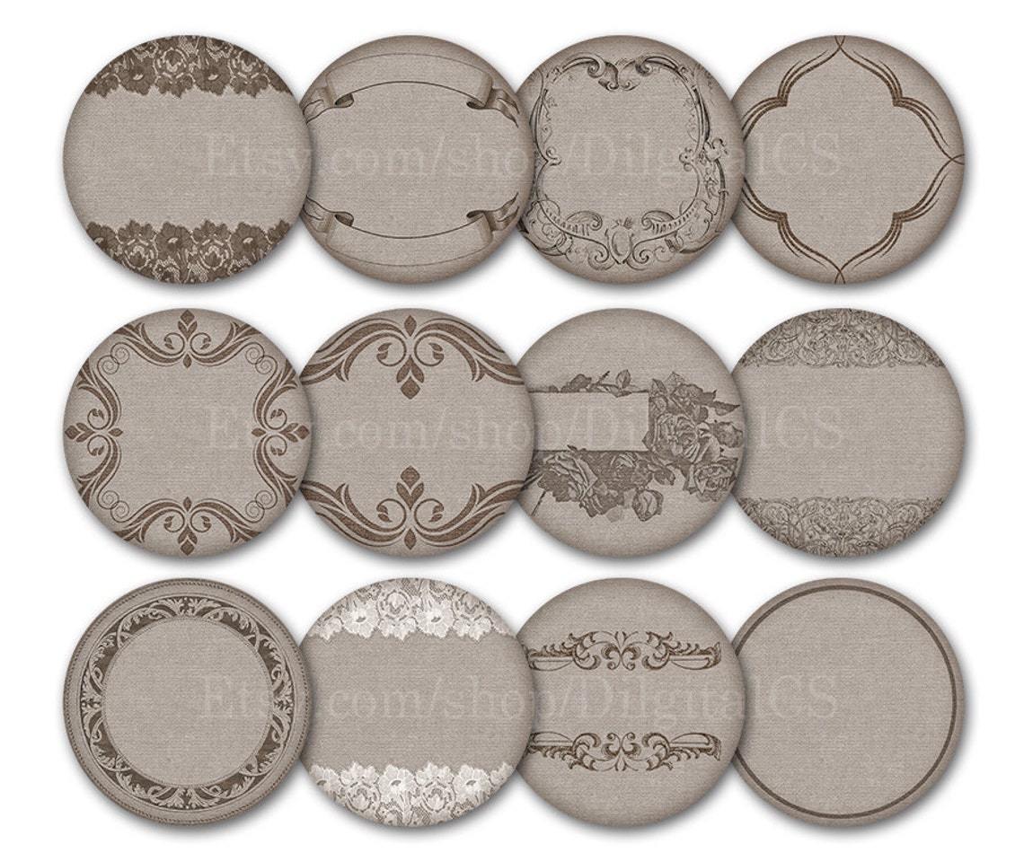 Printable Labels Rustic Labels Burlap Labels 2x2 Digital Labels Labels ...