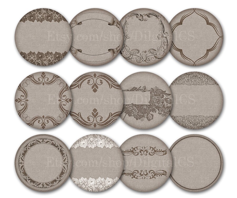 Printable Labels Rustic Labels Burlap Labels 2x2 Digital Labels Labels ...