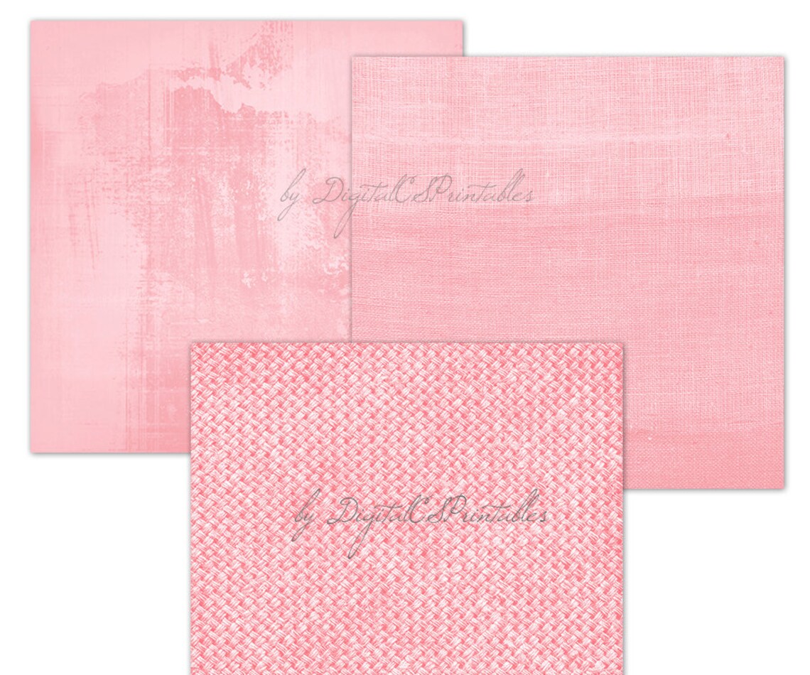Pink Watercolor Digital Papers Textured Digital Paper Pink Backgrounds ...