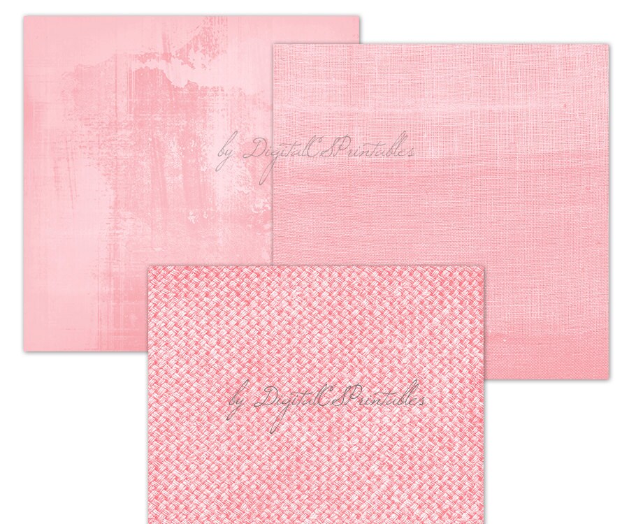 Pink Watercolor Digital Papers Textured Digital Paper Pink Backgrounds ...