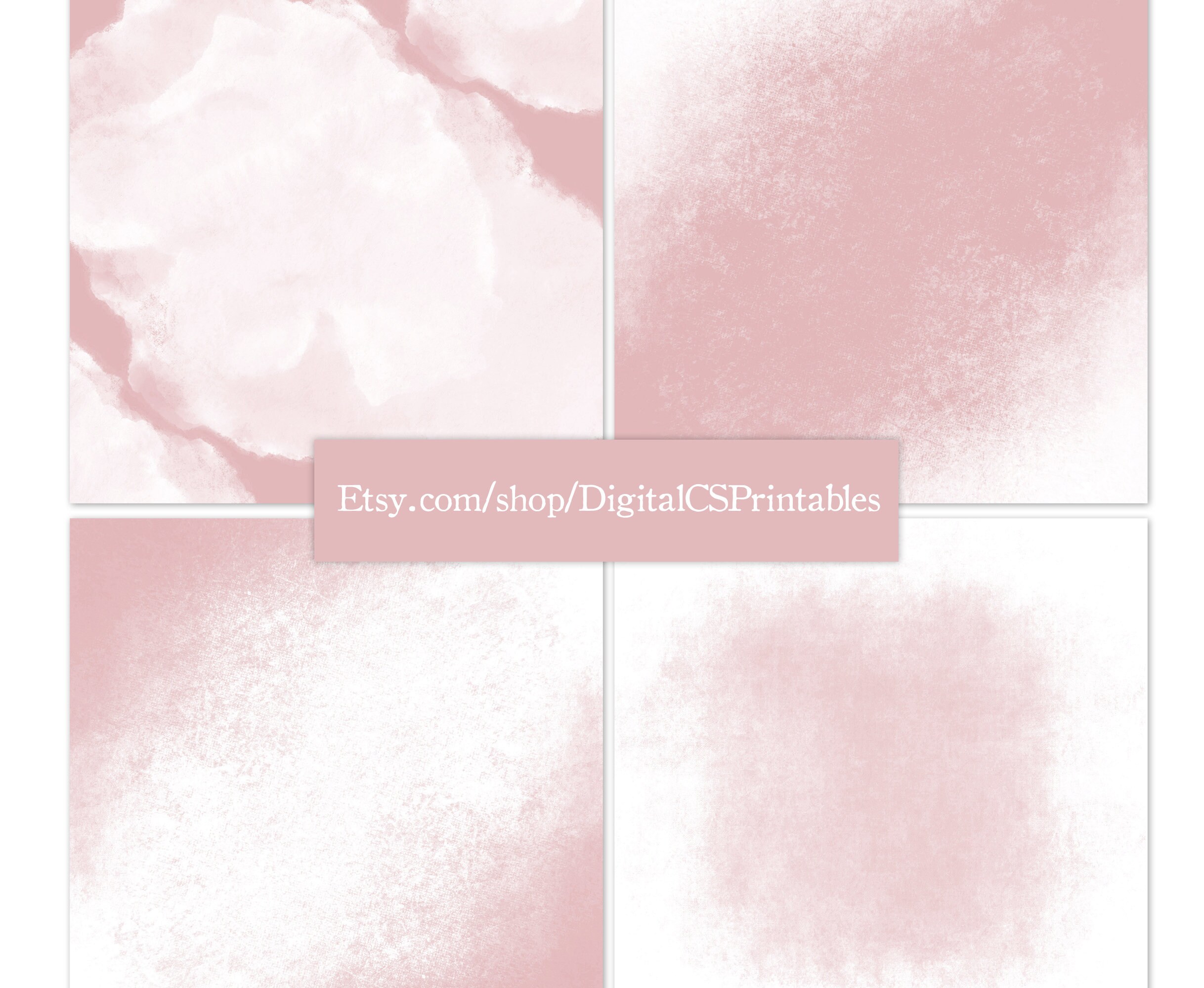 Dusty Rose Digital Paper Dusty Pink Watercolor Papers Commercial Use ...