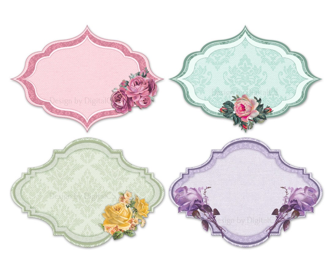 Shabby Chic Clipart Frames Clipart Borders Shabby Chic Tags Shabby Chic ...