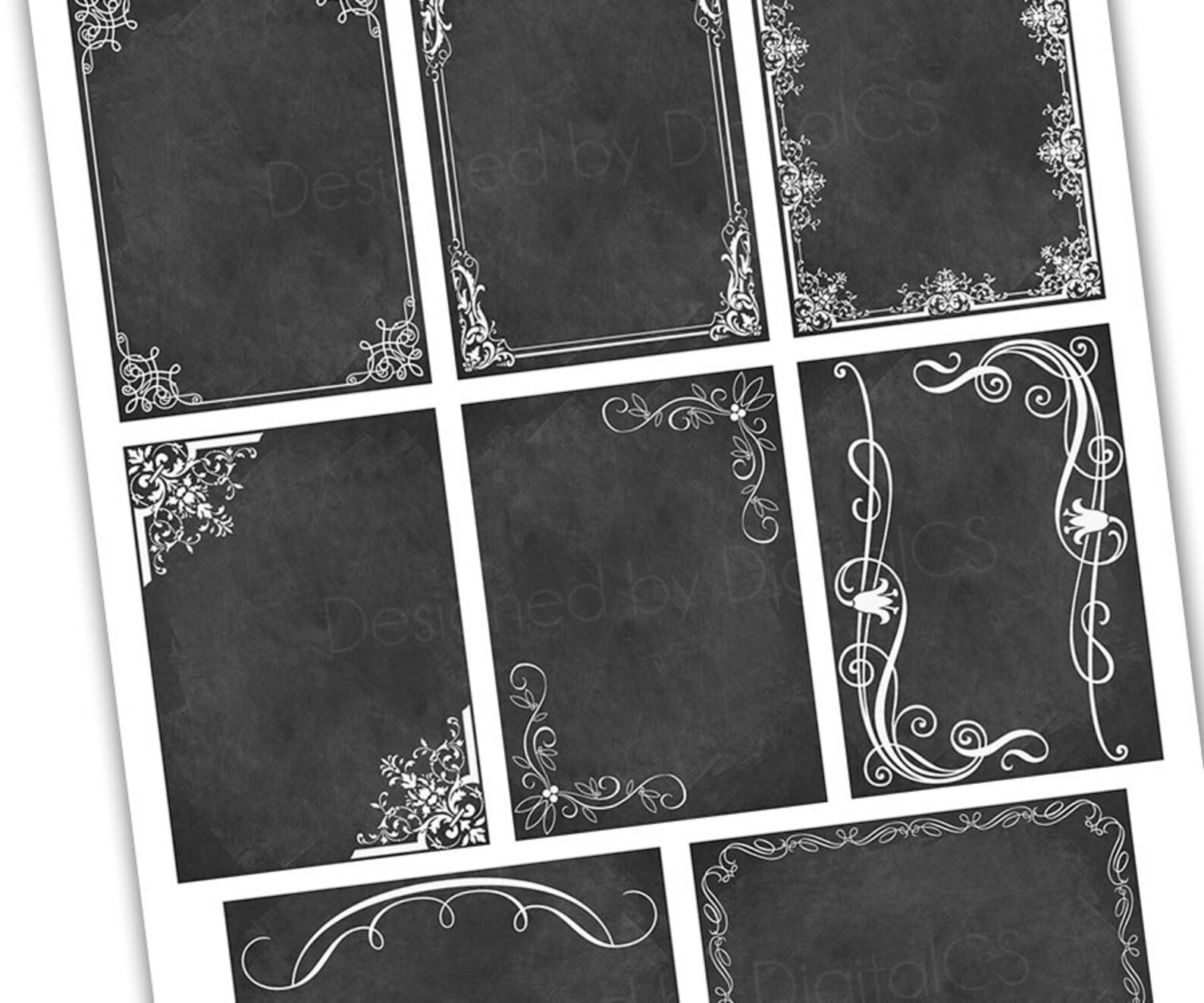 Printable Chalkboard Labels Chalkboard Tag Png Digital Chalkboard ...