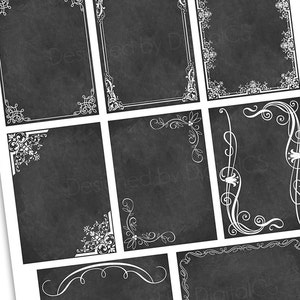 Printable Chalkboard Labels Chalkboard Tag Png Digital Chalkboard ...