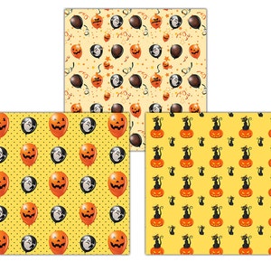 Fun Halloween Digital Paper Halloween Printables Halloween - Etsy